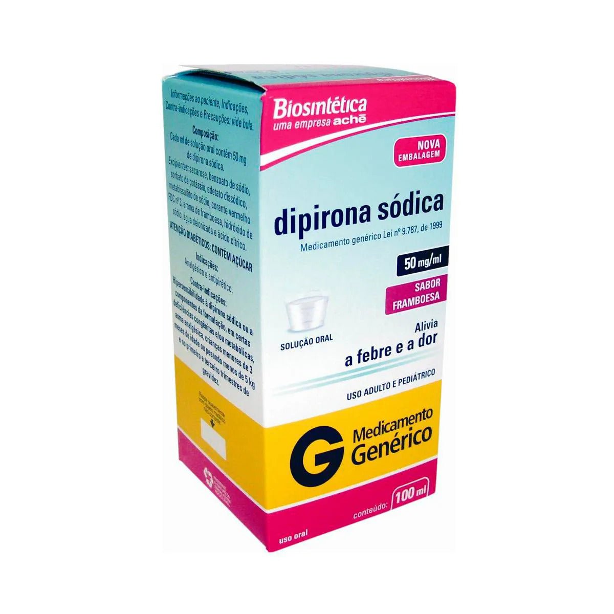 Dipirona Monoidratada (Aché) 50mg/mL - 100 mL - Solução – Pill Farmácia ...