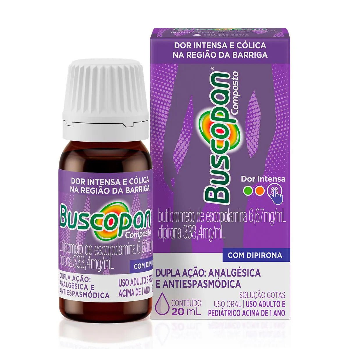 Buscopan Composto 6,67mg/mL + 333,4mg/mL - 20 mL - Gotas – Pill ...