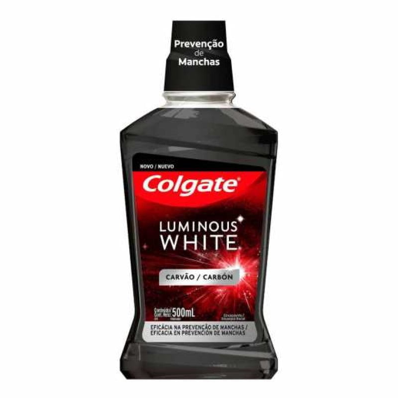 Enxaguante Bucal Colgate Luminous White Linha Carvão - 500 mL – Pill ...