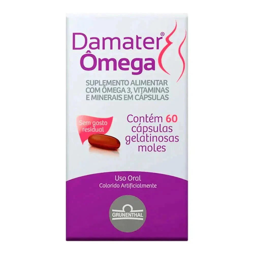 Damater Omega 60 Unidades - Cápsula (A1) – Pill Farmácia Digital