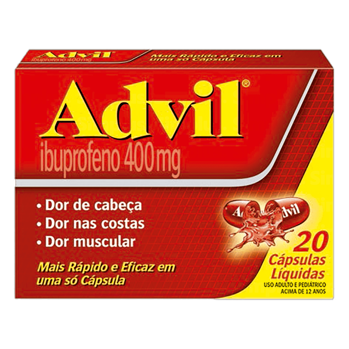 Advil 400mg - 8 Unidades - Cápsula – Pill Farmácia Digital