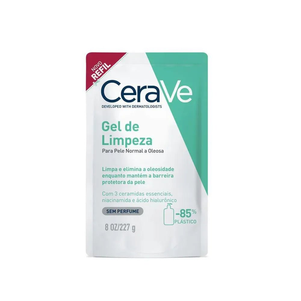 Gel de Limpeza Facial CeraVe Refil Pele Normal a Oleosa - 227 mL – Pill ...