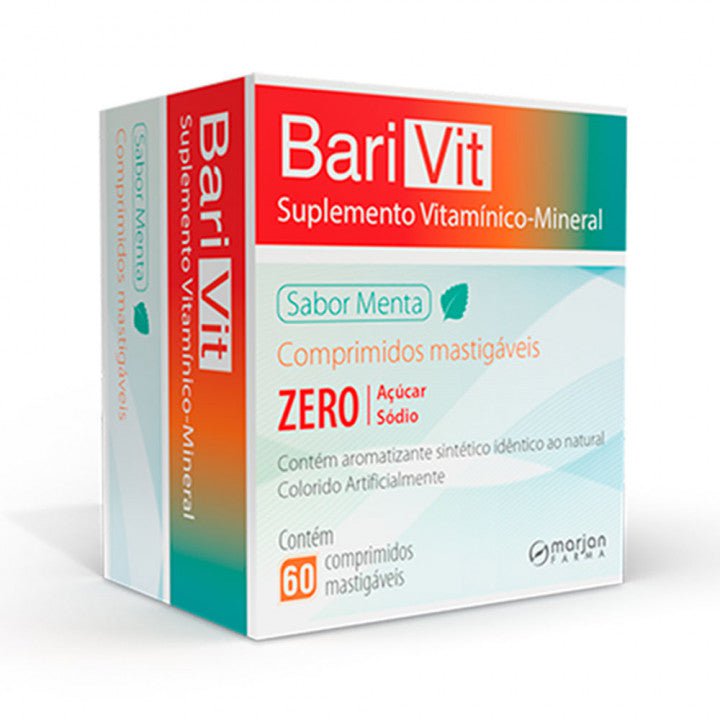 Barivit Menta - 60 Unidades - Comprimido Mastigável – Pill Farmácia Digital