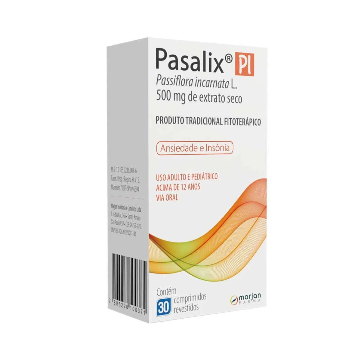 Pasalix PI 500mg - 30 Unidades - Comprimido – Pill Farmácia Digital