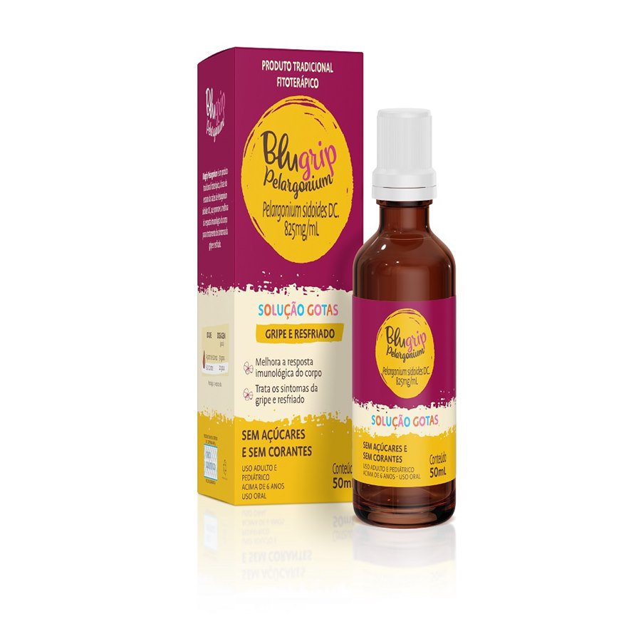 Blugrip Pelargonium 825mg/mL - 50 mL - Gotas – Pill Farmácia Digital