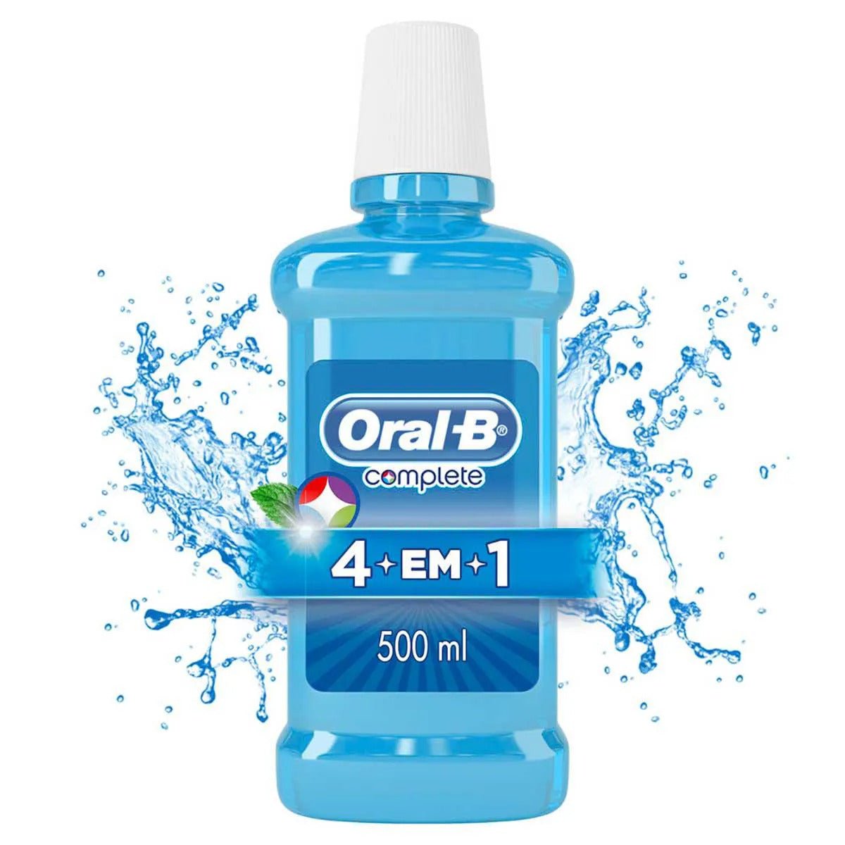 Enxaguante Antisséptico Bucal Oral-B Complete 4 Em 1 Menta Com 500ml ...