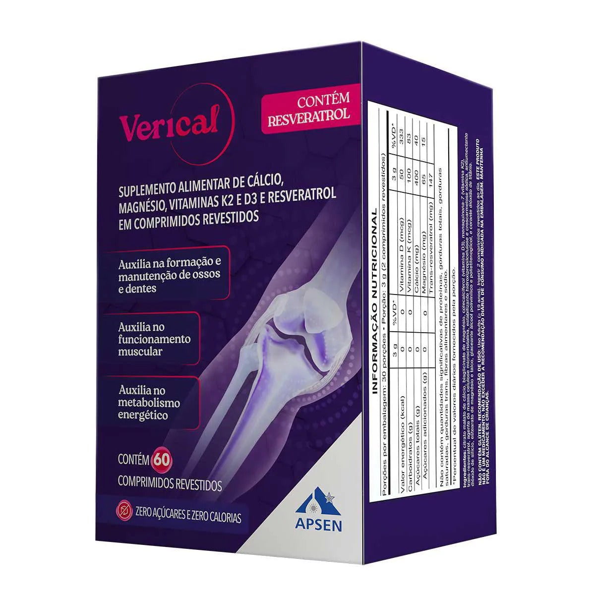 Polivitamínico Verical 60 Unidades - Comprimido – Pill Farmácia Digital